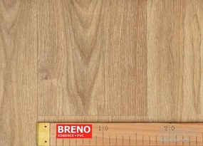 Breno PVC ECOTEX Copenhagen 554 – světlé dřevo, šíře 300 cm