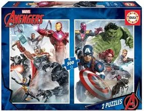 EDUCA Puzzle Avengers / 2x500 dílků / od 10 let