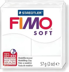 FIMO Modelovací hmota Soft bílá / 57 g / Pečicí teplota 110 °C