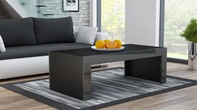 Mazzoni MILA černá / šedý lesk, konferenční stolek