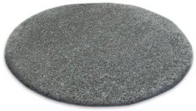 3kraft Kulatý koberec SHAGGY NARIN šedý, velikost koło 100