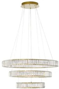 Křišťálový lustr Aurelia 92W 80 zlaté