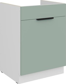 ARIA sb | dolní skříňka 60 ZL 1S dřezová | 60 cm | PREMIUM BOX | bílá/aquamarine