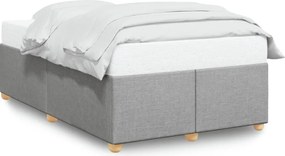 Rám postele bez matrace světle šedá 120 x 200 cm textil 3284722