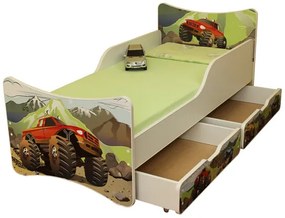 Dětská postel Pavla vzor 2 160x80 cm + úložný prostor