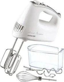 SENCOR SHM 5206WH-EUE3 bílá / Ruční šlehač / 500 W / 5 rychlostí / hně