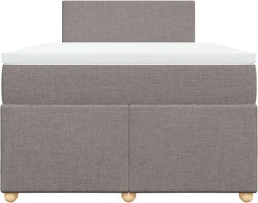Box spring postel s matrací taupe 120x190 cm textil 3288916