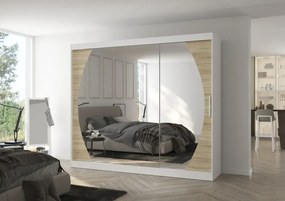 Skříň s posuvnými dveřmi a zrcadlem CAMBE 250
