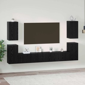 Sestava TV skříněk 7 ks Černý dub Kompozitní dřevo 3393124