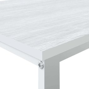 Počítačový stůl bílý 110 x 60 x 73 cm dřevotříska 30201