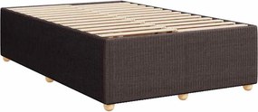 Rám postele bez matrace tmavě hnědá 120 x 200 cm textil 3284931