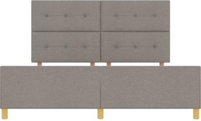 Rám postele s čelo Taupe 180 x 200 cm textil 3344750
