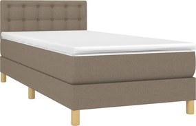 Box spring postel s matrací taupe 90x200 cm textil 3140909