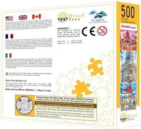 Brain Tree Puzzle Památky v barvách - 500 dílků / od 14 let