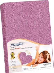 Bellatex Prostěradlo froté Fialová 200x220 cm