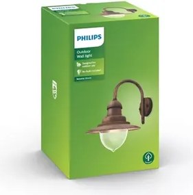 Philips Raindrop 60W bronzová / Venkovní nástěnné svítidlo / E27 / IP4