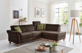 XXXLutz ROHOVÁ SEDAČKA, textil, mokka Sit & More - Sedací soupravy - 000144005207