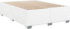 Rám postele bílá 160 x 200 cm umělá kůže 3284565