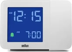 Braun BC15 bílá / Digitální budík / LCD / DCF (Rádiem řízené) / 1x AA