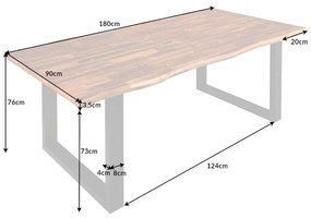 Massive home | Jídelní stůl GENESIS 180 CM masiv akácie