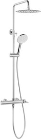Sapho Iconic - Sprchový set s baterií, průměr 25 cm, 3 proudy, chrom AF139