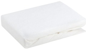 ELASTICKÉ FROTÉ PROSTĚRADLO S GUMOU 200X220 CM, VÝŠKA 20 CM KRÉMOVÁ