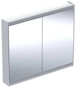 Geberit ONE - Zrcadlová skříňka s LED osvětlením, 1050x900x150 mm, 2 dvířka, bílá 505.814.00.2