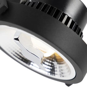 LED 3-fázové kolejnicové bodové světlo černé 15W 2700K vč. AR111 - Expert
