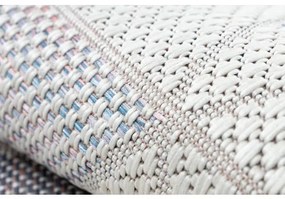Dywany Luszczow Kusový koberec SISAL SION Geometrický, Trojúhelníky 3006 ecru / růžový Rozměr koberce: 60 x 200 cm