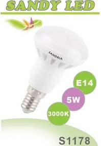 LED žárovka E14 SANDRIA S1178 SANDY LED E14 R50 5W SMD 3000K