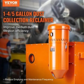 Dust Collection System: 1450 W Dust Collector Media Reclaimer s kapacitou 6,8 l