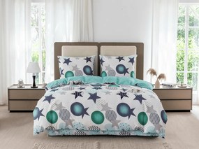 Flanelové povlečení z mikrovlákna MINT STARS barevné Rozměr povlečení: 70 x 90 cm | 140 x 220 cm