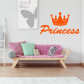 Živá Zeď Samolepka na zeď Princess Barva: černá