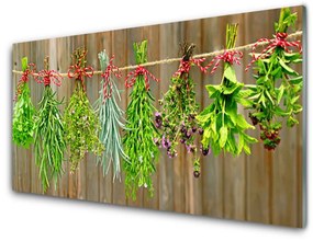 Obraz na skle Sušené Byliny Listy Příroda 120x60 cm