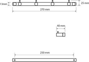 Sapho Sapho, X-ROUND E čtyřháček, chrom, XR204