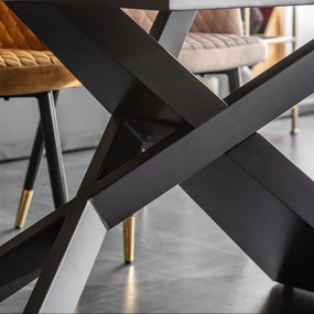 Massive home | Rozkládací jídelní stůl Euphoria tmavý mramorový design