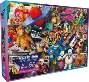 GIBSONS Puzzle Milujeme 80. léta / 1000 dílků / 68 x 49 cm