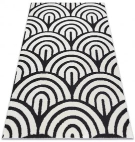 Dywany Łuszczów Kusový koberec Mode 8629 cream/black - 80x150 cm