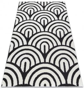 Dywany Łuszczów, Kusový koberec Mode 8629 cream/black, 200x290, bílá, černobílá, kancelář