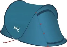 NILS Camp NC3743 modrý / Samorozkládací plážový stan / 120 x 220 x 95