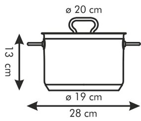 Hrnec HOME PROFI s poklicí ø 20 cm, 4,0 l