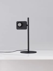 LED stmívatelná bílo-černá stolní lampa Kedros