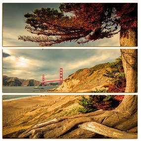 Obraz na plátně - Golden Gate Bridge - čtverec 3922FC (75x75 cm)