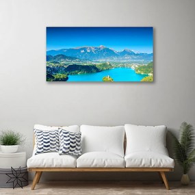 Obraz na plátně Hora Jezero Krajina 100x50 cm