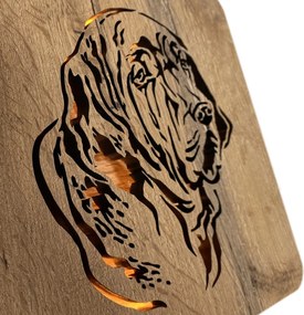 Li-Go "Baset" lampa 19x19 cm provedení povrchu: dub