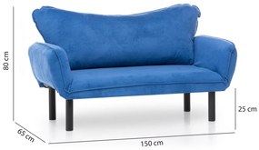 Atelier del Sofa 2-místná pohovka Chatto - Blue, Modrá