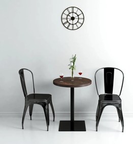 Bistro stůl MDF a ocel kulatý 60 x 75 cm 245609