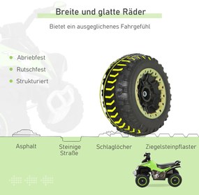 HOMCOM Dětské auto na klouzání, šlapací auto s nožičkami, dětské auto na klouzání, dětské vozidlo pro 18-36 měsíců, světlo, hudba, zelené, 67,5 x 38 …