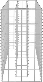 Gabionový vyvýšený záhon pozinkovaná ocel 90 x 30 x 60 cm 145630
