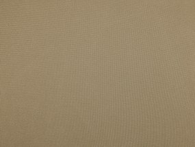 Slunečník ⌀ 300 cm světle hnědý, bílá tyč SAVONA Beliani